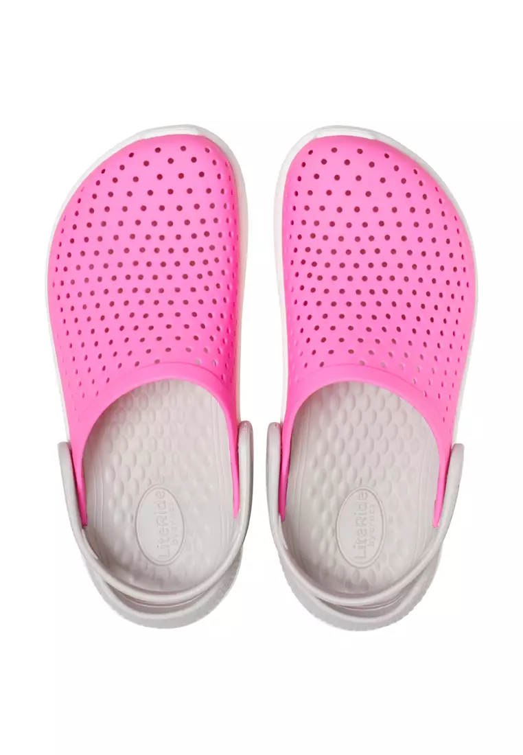 Crocs CROCS LITERIDE CLOG K ELECTRIC PINK/WHITE 2025 | Buy Crocs Online | ZALORA Hong Kong