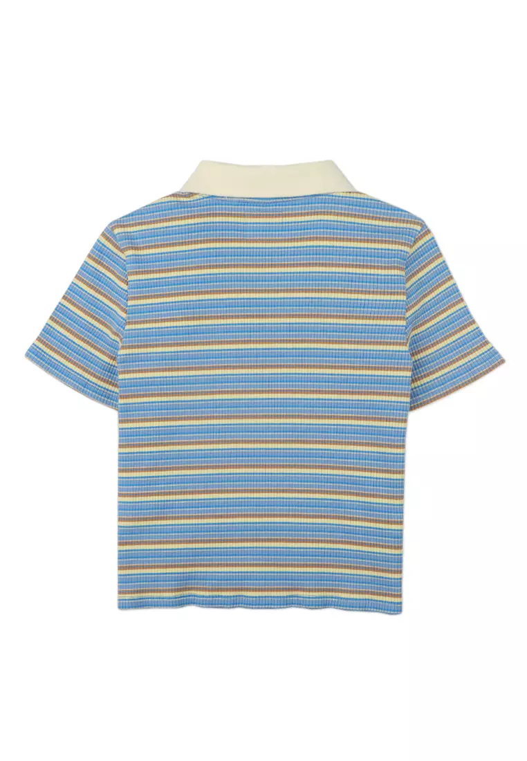 Buy Gingersnaps Boys Retro Rib Jersey Polo Shirt 2025 Online | ZALORA Philippines