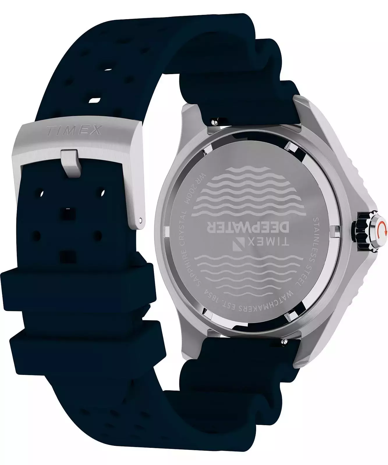 Jual Timex Jam Tangan Pria Timex Deepwater Meridian 200 Blue Dial Blue ...