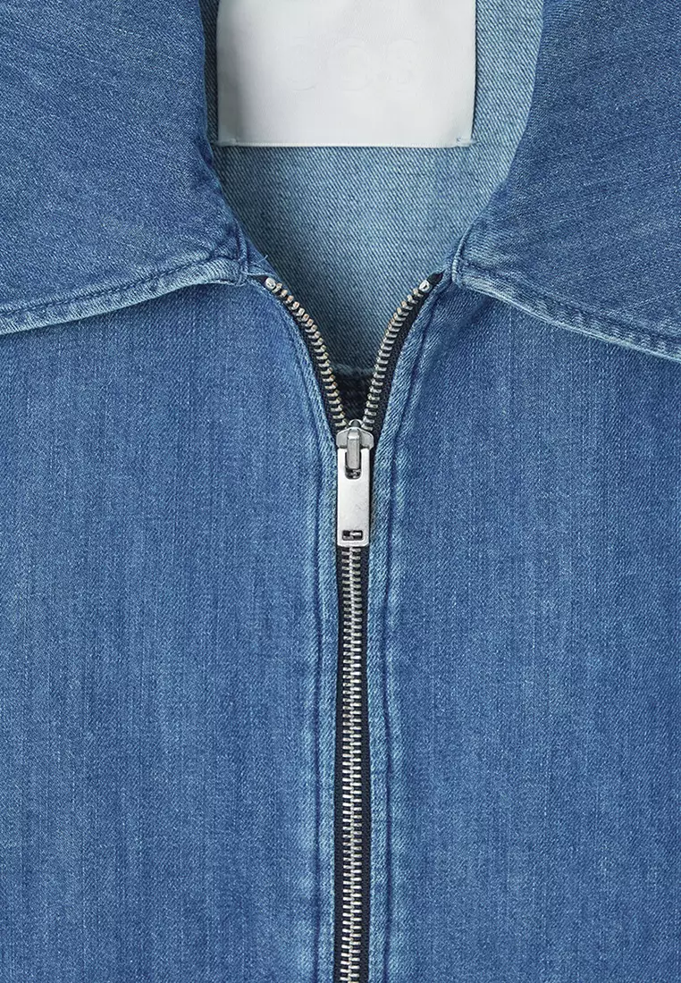 網上選購 COS Oversized Zip-Up Denim Jacket 2025 系列 | ZALORA香港
