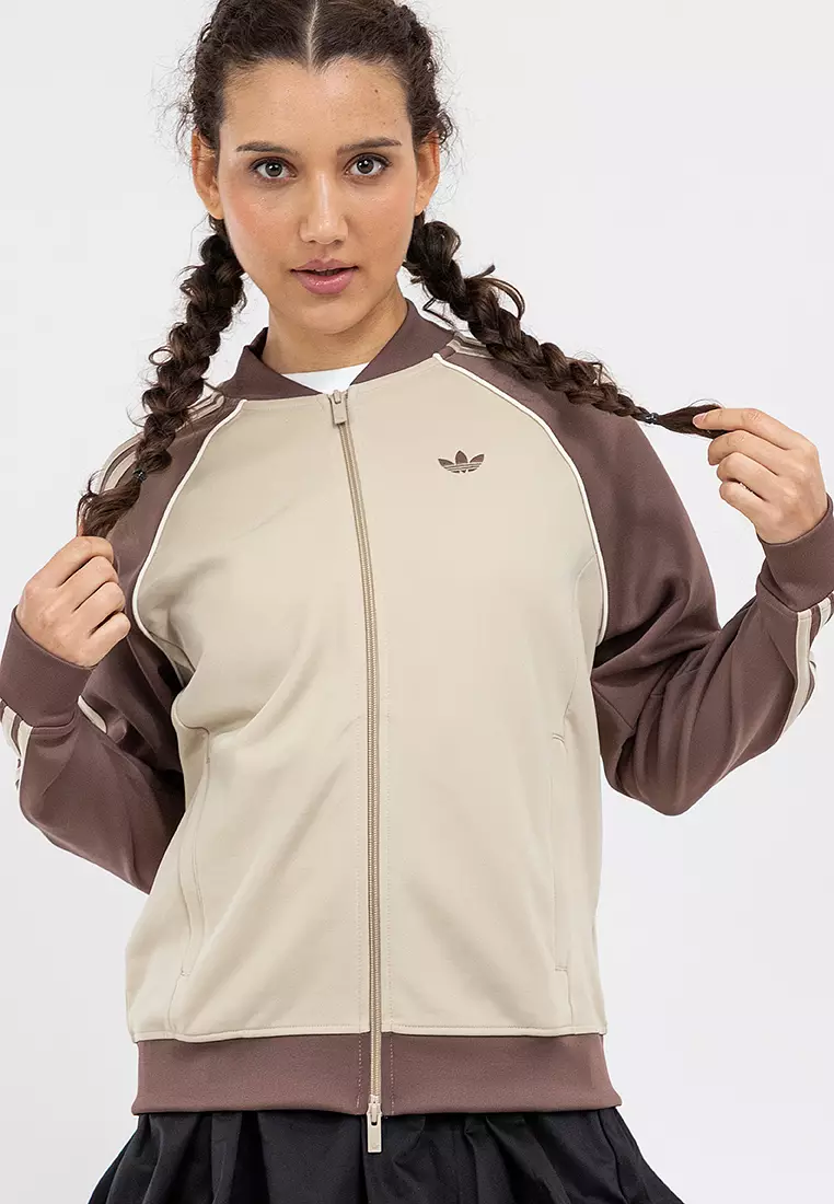 Buy ADIDAS Lifestyle SST LOOSE TRACKTOP Women Beige KD8825 2026 Online ...