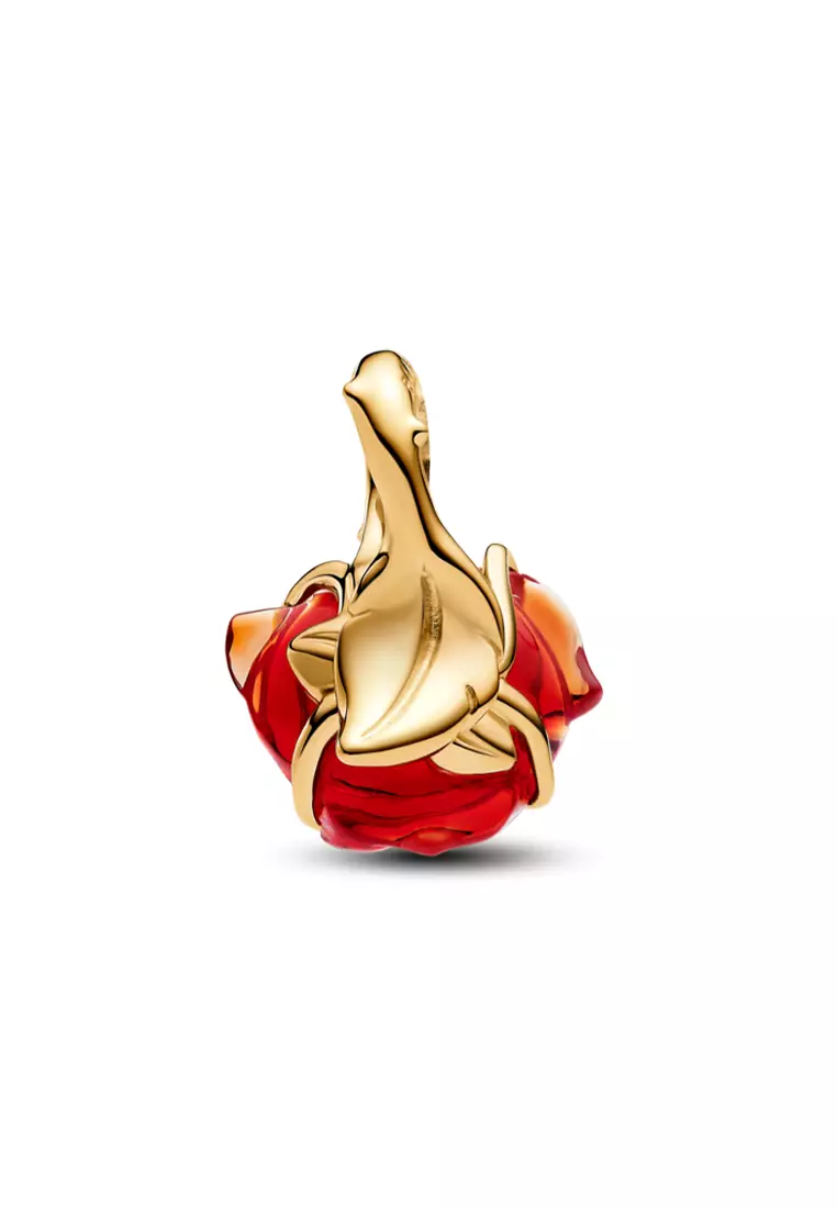 Buy PANDORA Pandora x Disney 14K Gold Plated Beauty and the Beast ...