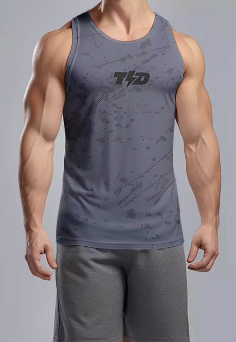 Jual TD Active MSA47 Muscle Tank Top Pria Gym Lari Crossfit SuperAirDry ...