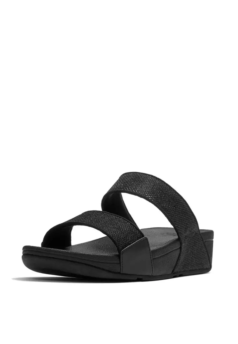 Buy FitFlop LULU Women's Shimmerglitz Slides - Black (A4Y-001) 2026 ...