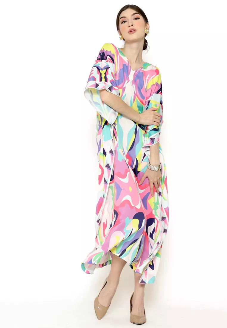 Buy Kanzi by liza yahya Kanzi Exclusive Short Sleeve Kaftan 2026 Online ...