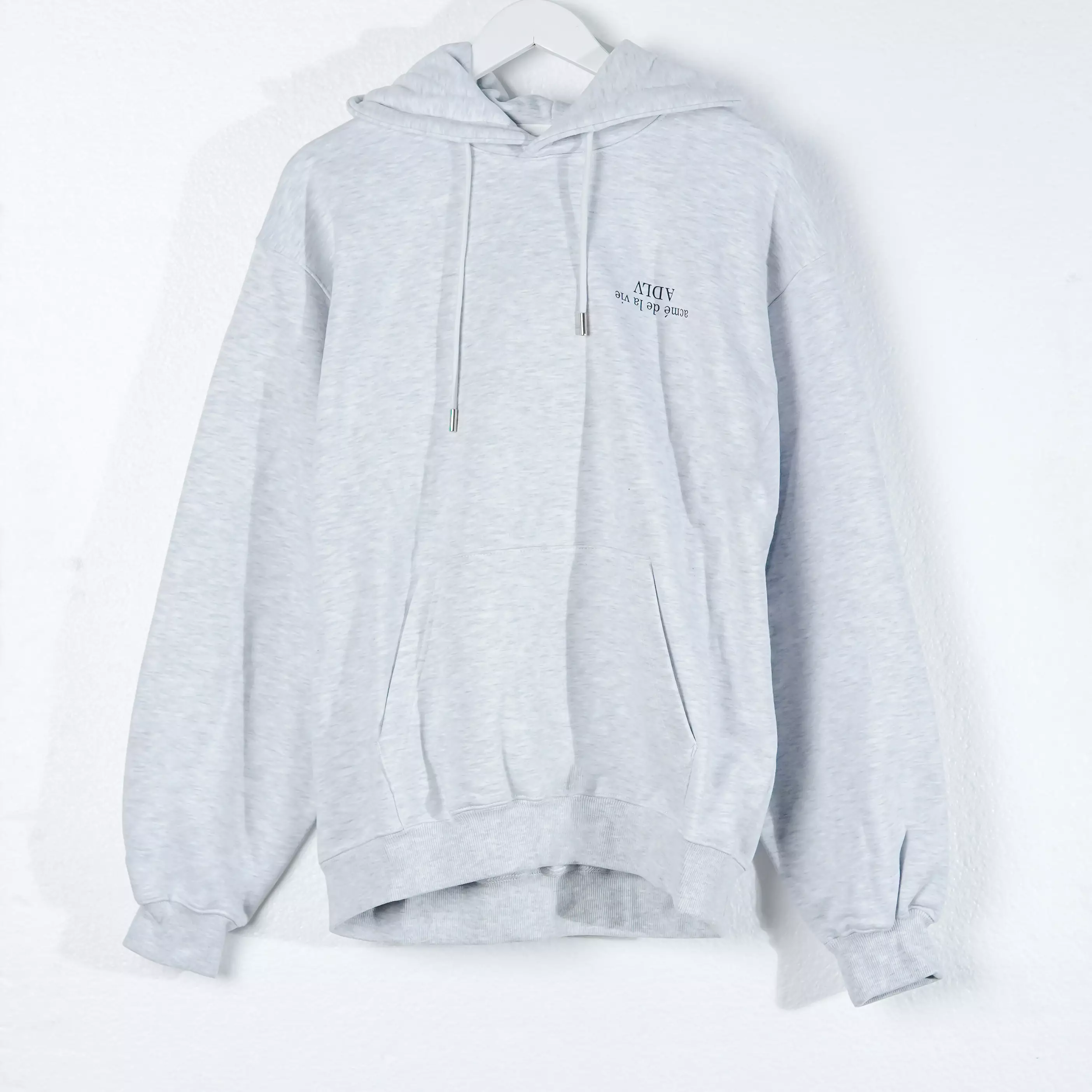 Jual Acme De La Vie Jacket ADLV TEXT BLACK REVERSE OATMEAL GREY HOODIE ...