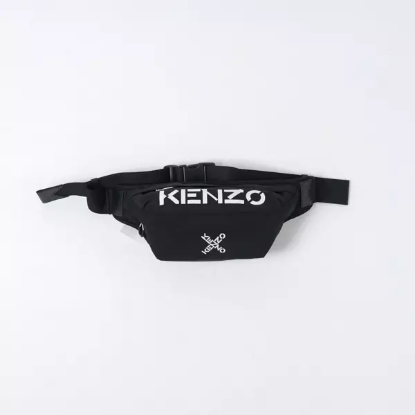 Jual Kenzo Tas KENZO PARIS CROSS WHITE BLACK NYLON WAIST BAG 100% ...