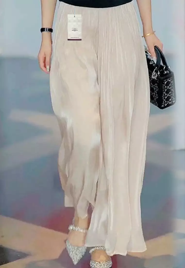 Buy Twenty Eight Shoes Vansa Thin See Through Chiffon Wide Leg Pants