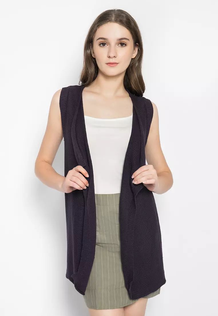 Jual LGS LGS - Outer Wanita - Rajut - Black Plum - LLST.360.GL628.016 ...