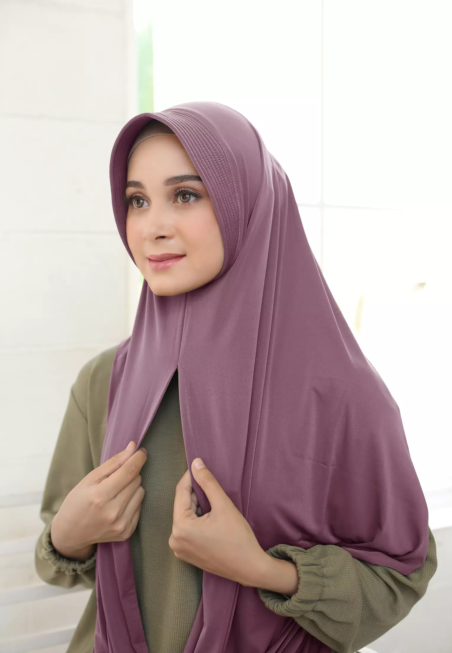 Jual COTTON BEE Cotton Bee - Sumira Oval Pad Shawl | Pashmina Instan ...