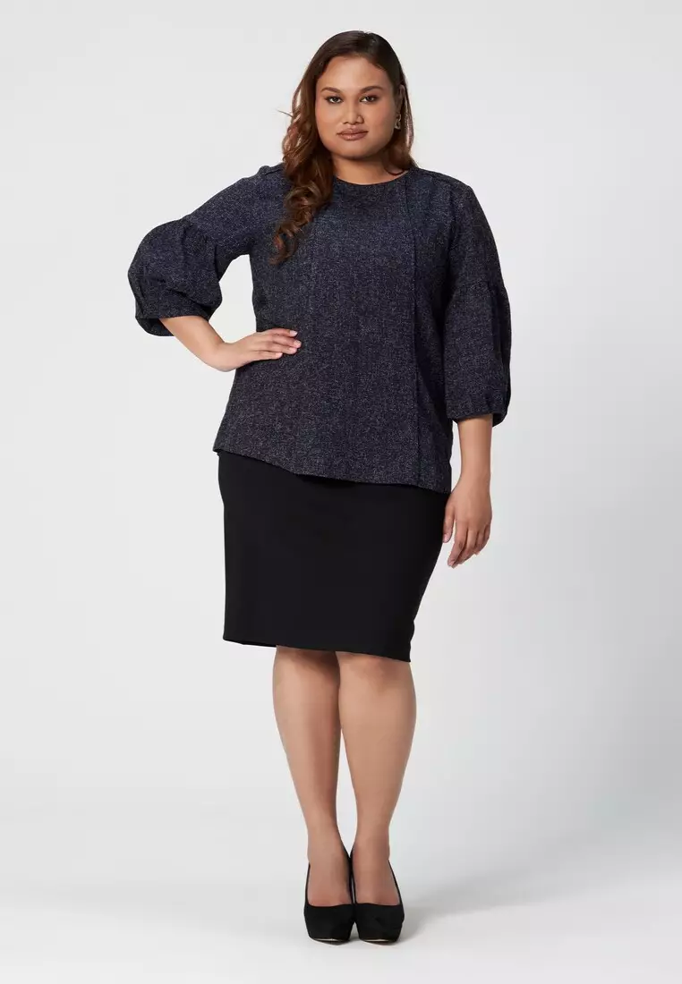 Buy MS. READ Ms. Read Tweed Boxy Top 2024 Online | ZALORA