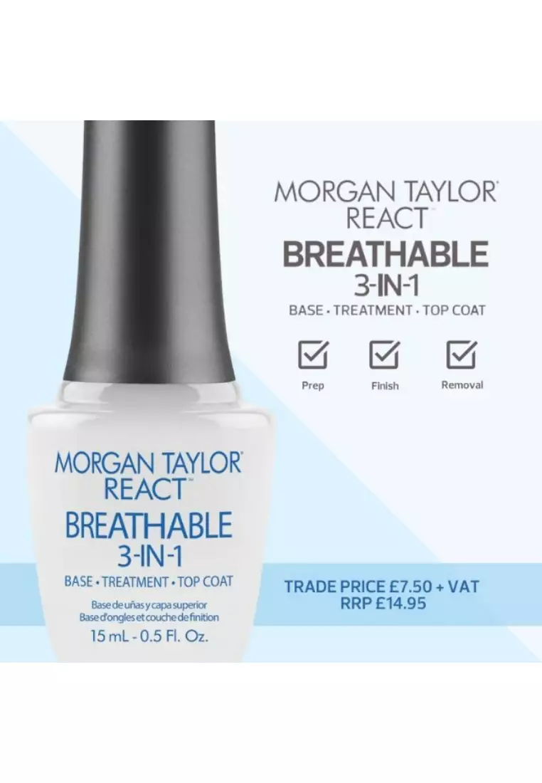 Buy Morgan Taylor Morgan Taylor React Breathable - 3-in-1 Treatment [MT3413000] Online | ZALORA ...