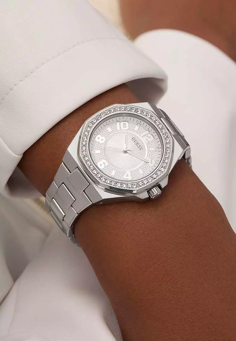 Jual Guess Watch GUESS Ladies Watch CONTESSA SILVER TONE - GW0877L1 ...