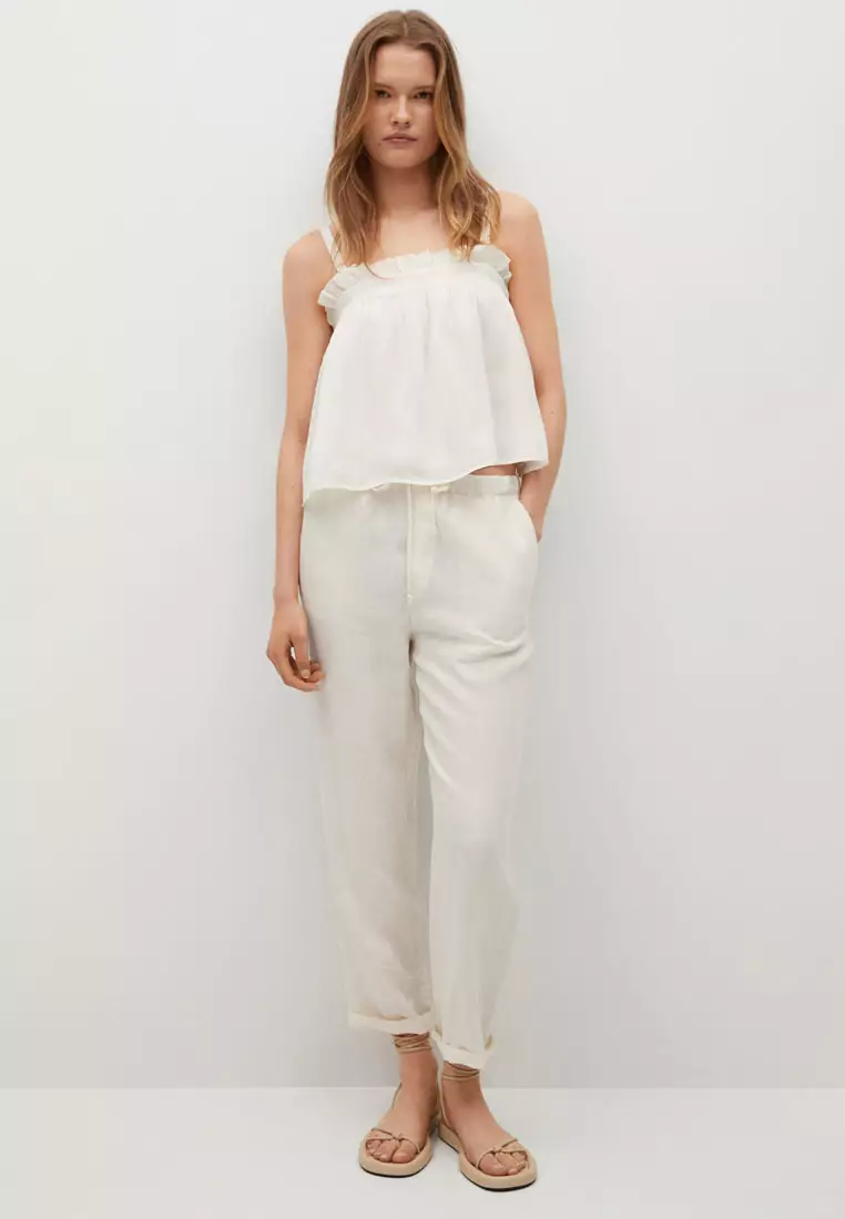 Buy Mango Flowy Strap Top 2025 Online | ZALORA Philippines