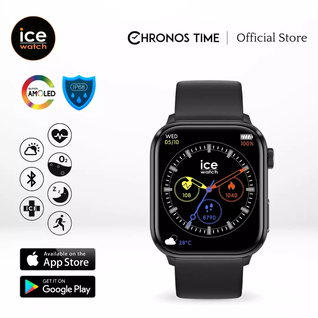 Jual Ice Watch ICE Smart Watch 2.0 rectangular 1.96 - Black 39x48mm ...