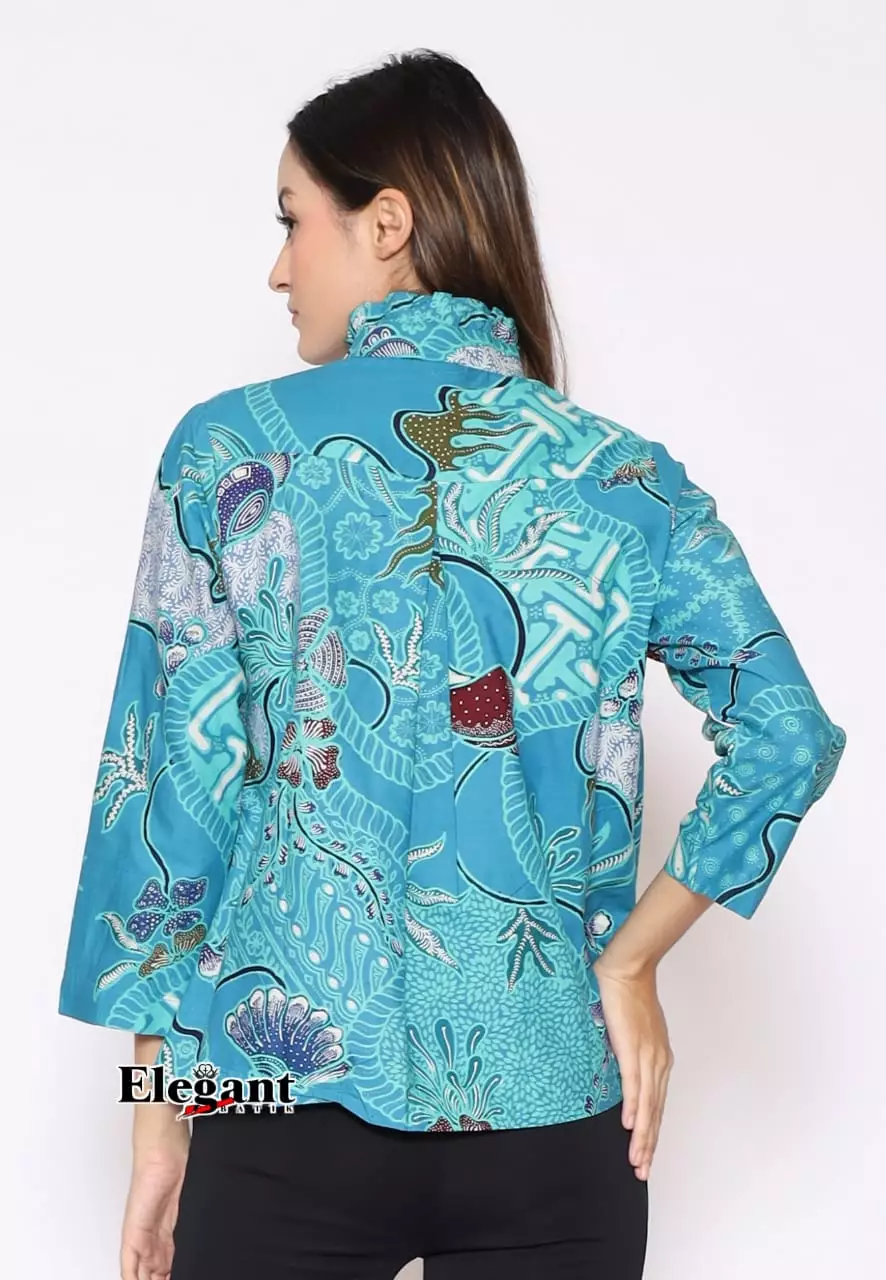 Jual Elegant Batik Blouse Batik Sablon Malam Reseleting Maheswara ...