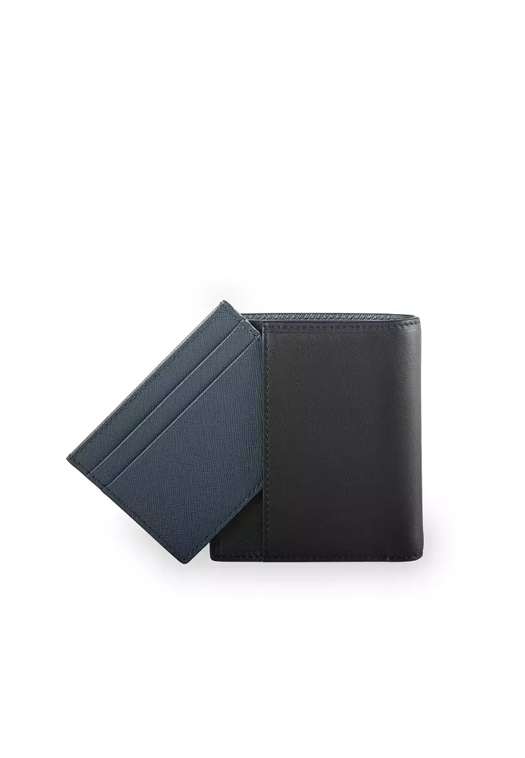 Samuel Ashley Warren Vertical Wallet w/ Detachable Card Holder (RFID ...