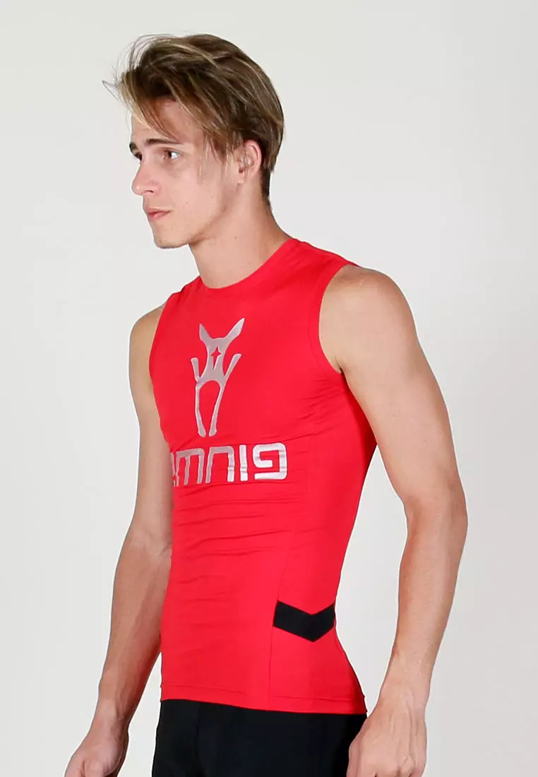 Buy AMNIG Men Maxforce Victory Compression Singlet (Red) 2025 Online ...