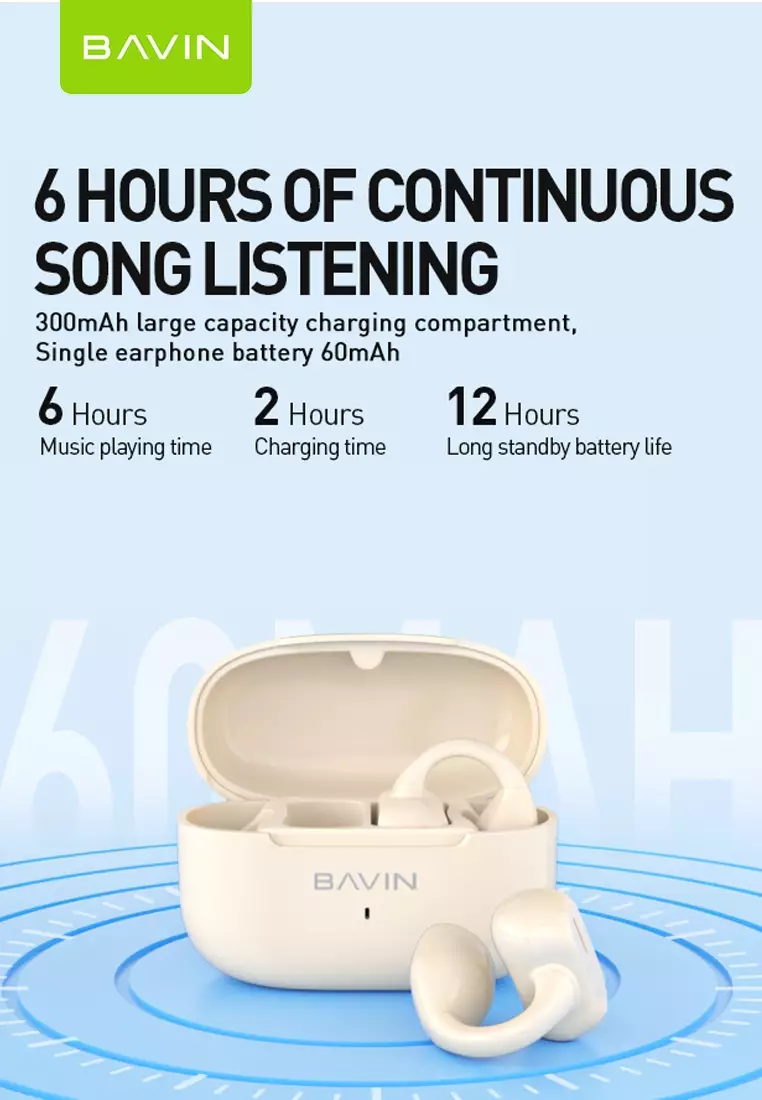 Buy BAVIN BA63 Hi-Fi Bluetooth 5.3V Wireless Bone Conductor TWS ...