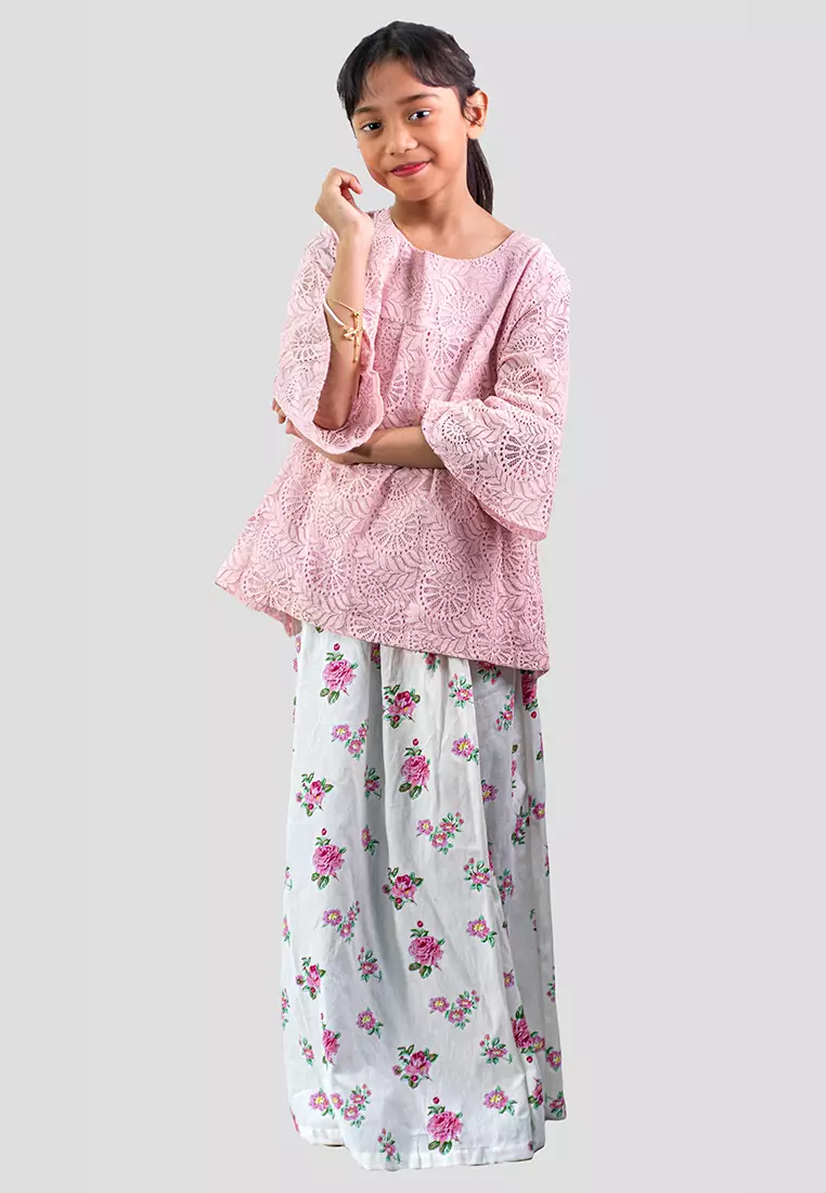 Buy MINI PINK Comel by Mini Pink - Girl Kids & Junior Baju Raya Kurung ...