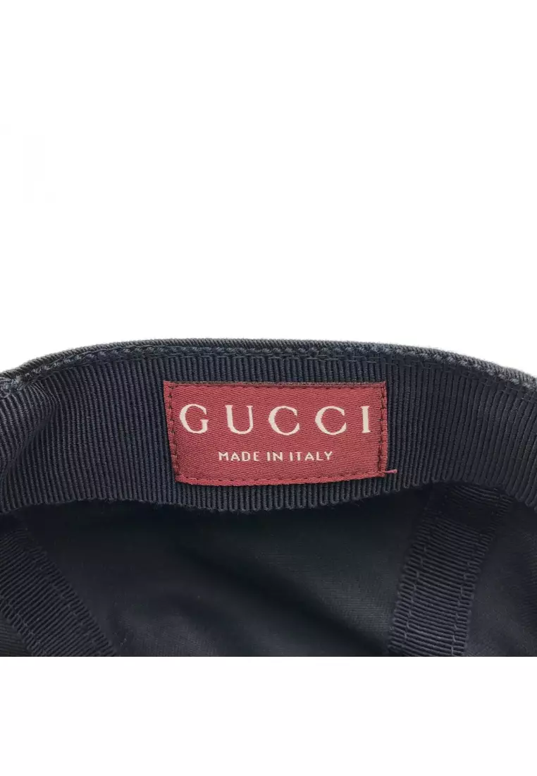 Buy Gucci Pre-Loved Gucci baseball cap cap cotton black 2025 Online ...