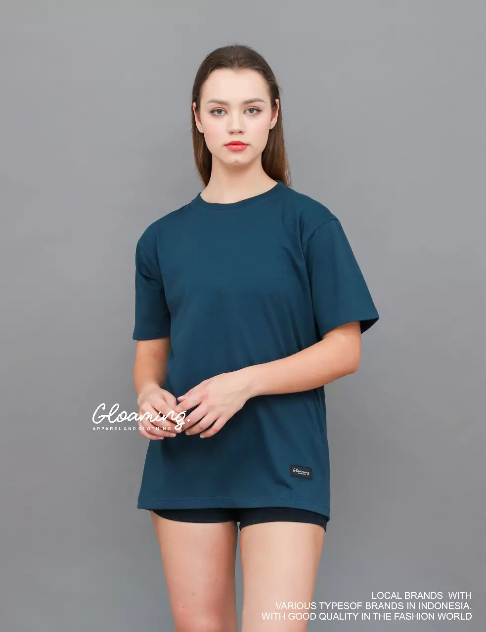 Jual Gloaming Kaos Polos Light Blue Cotton Combed Unisex Original 2025 ...