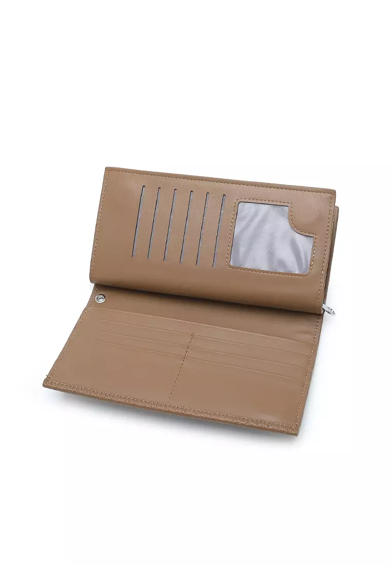 Buy Swiss Polo Women's Bi Fold Long Wallet / Long Purse - Brown 2025 ...