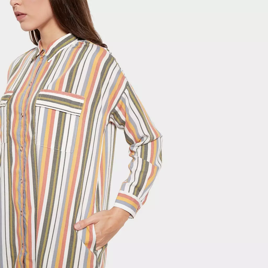 Jual Graphis GRAPHIS Stripe Midi Dress Original 2025 | ZALORA Indonesia