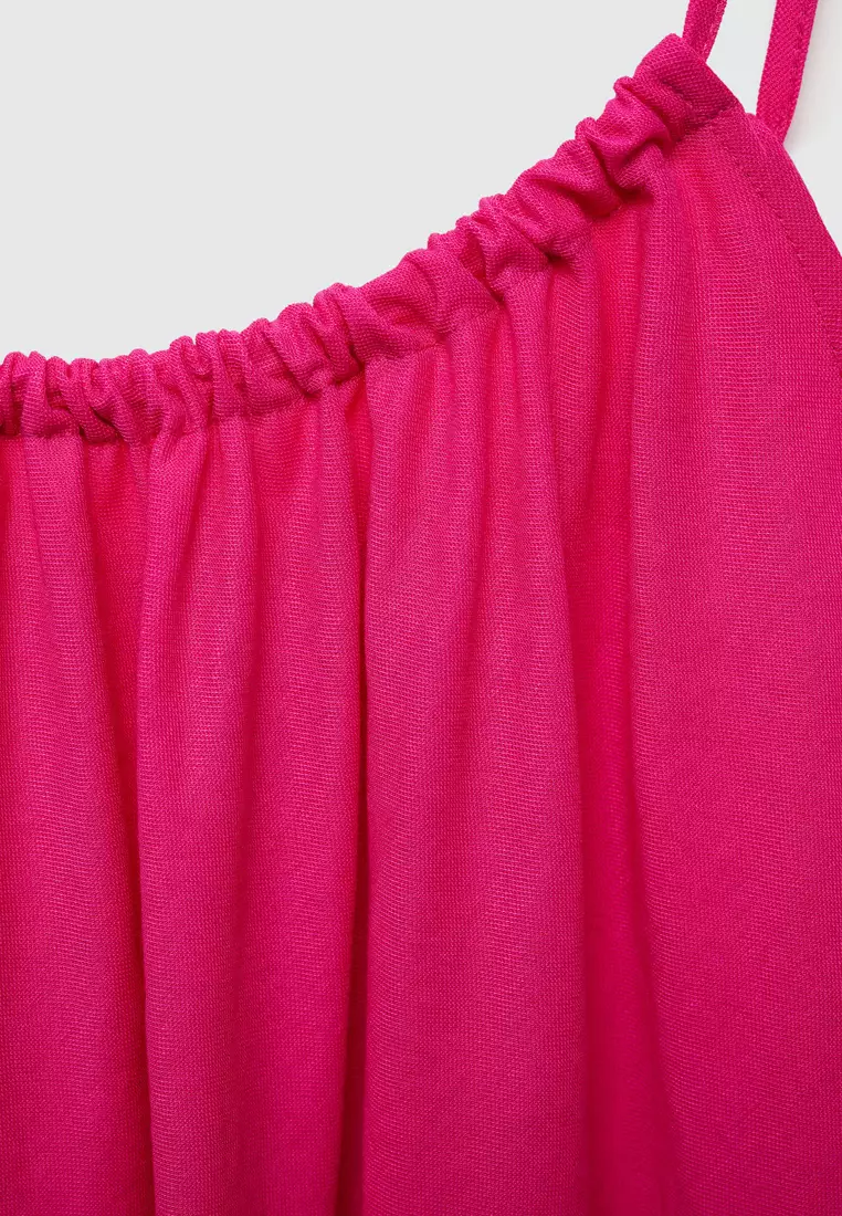 Jual Mango Short Flowy Dress Original 2025 | ZALORA Indonesia