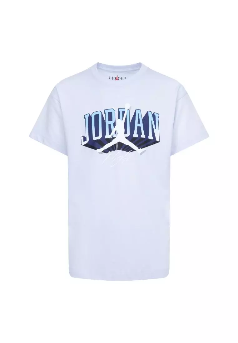 Buy Jordan Jordan Girls Push Through Short Sleeve Tee Football Grey ...