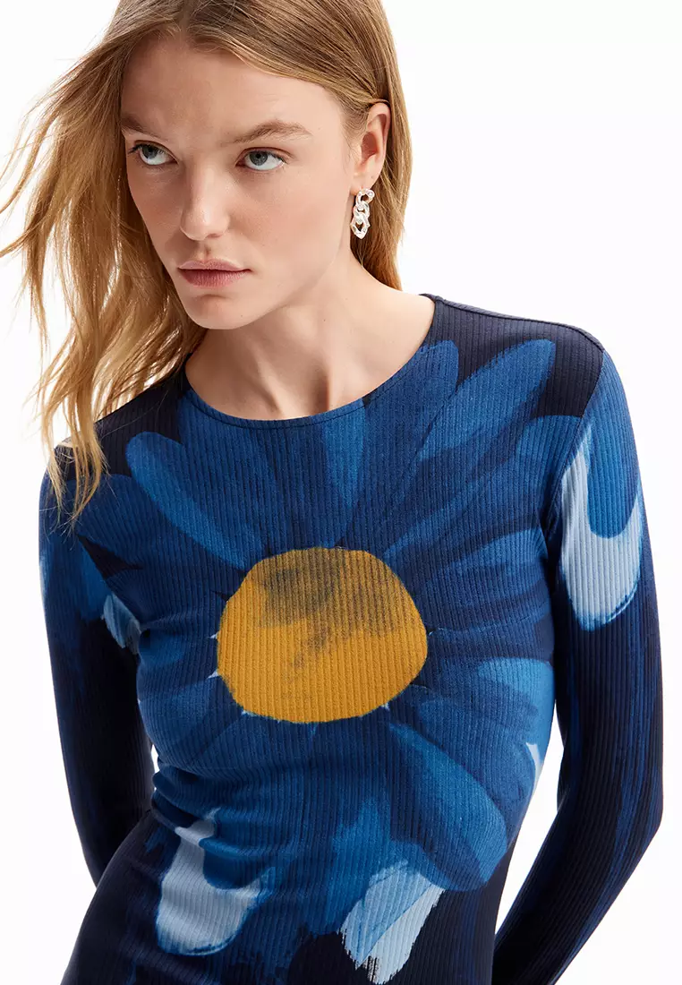 Buy Desigual Desigual Woman Ribbed daisy mini dress. 2025 Online | ZALORA