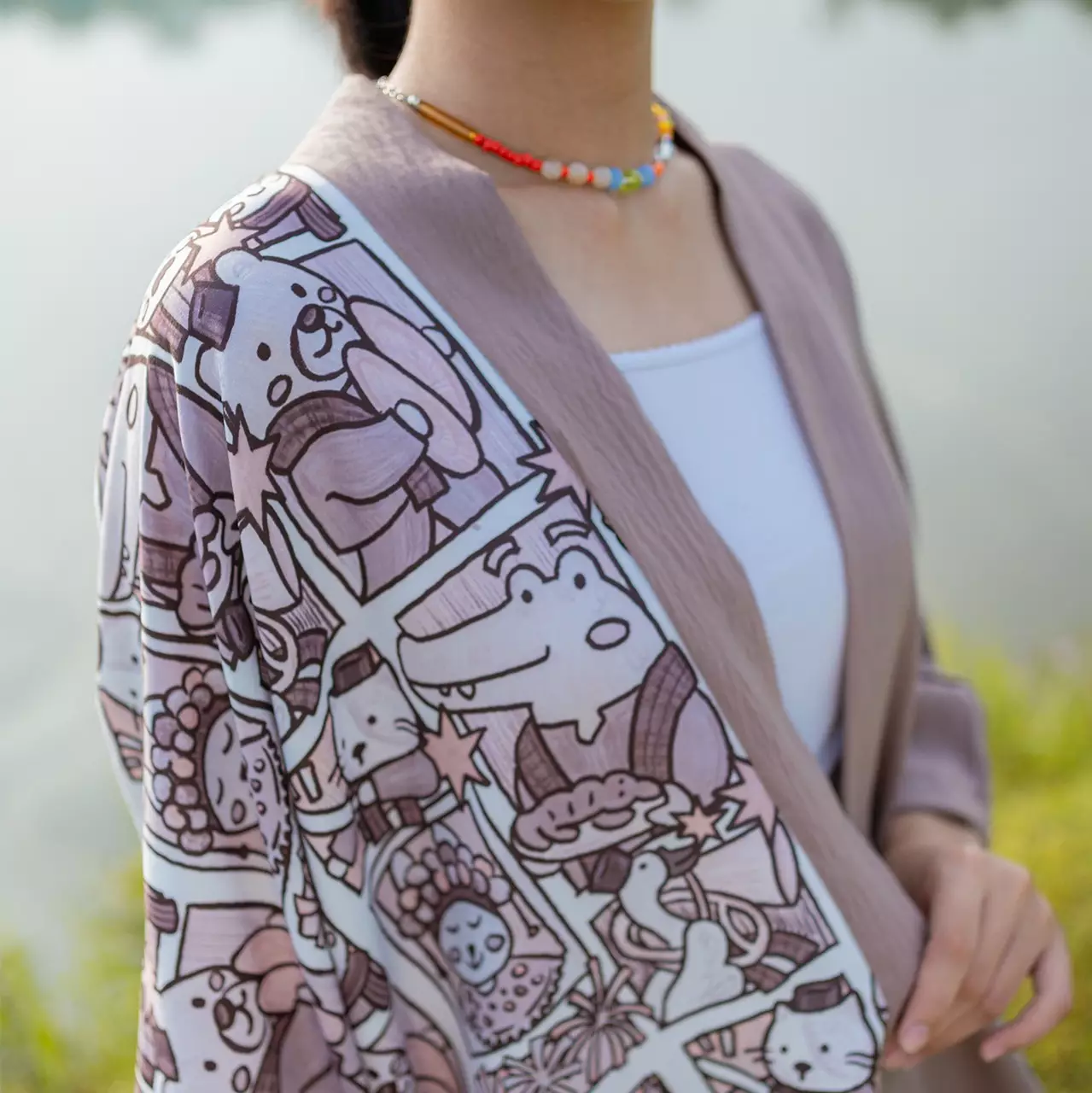 Jual Sovlo SOVLO Sari Kimono - Outer Fashion Wanita Original 2025 ...