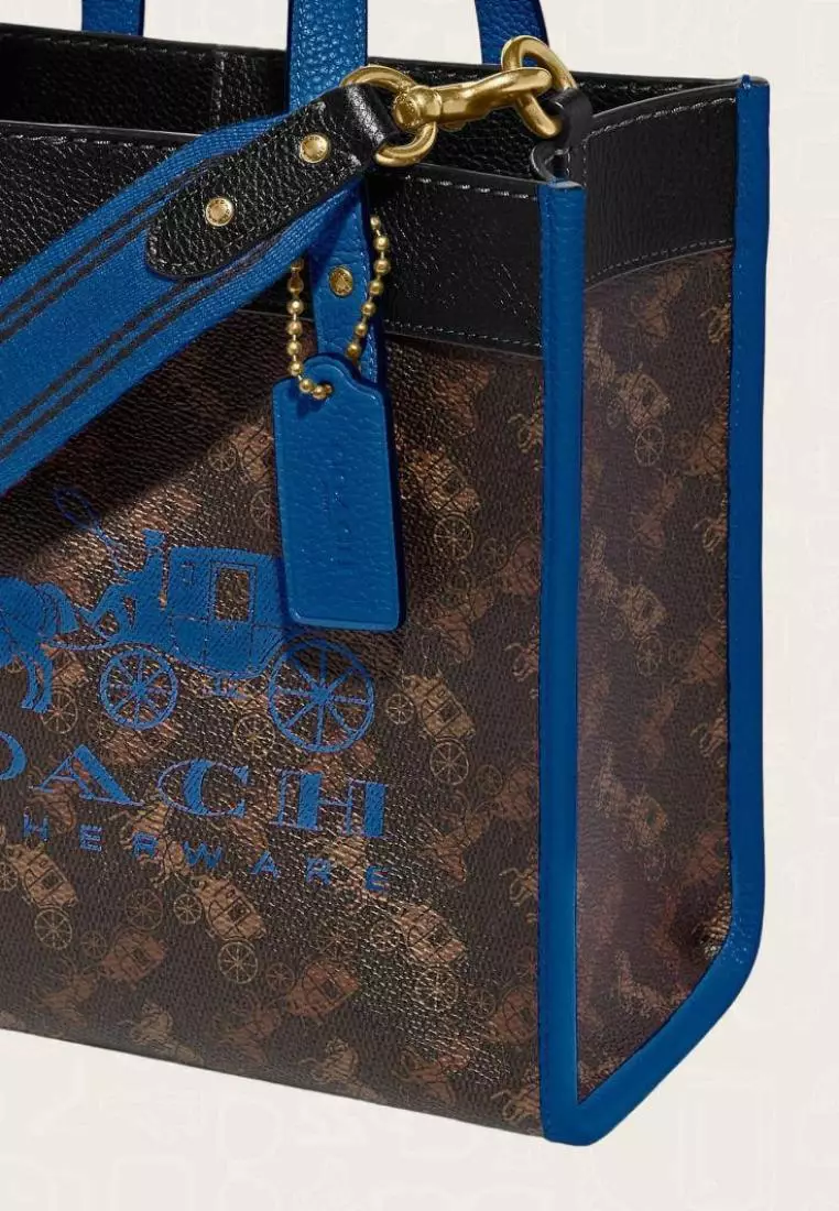 Jual Coach Coach Field Tote 22 With Horse And Carriage Print And ...