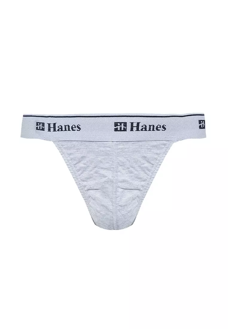 Buy Hanes White+Heather Gray+Black 3-Pack Tangga Brief 1300 2025 Online ...