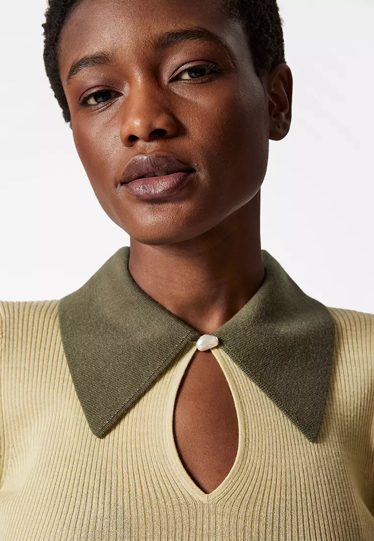 Buy & Other Stories Keyhole Collar Top 2025 Online | ZALORA