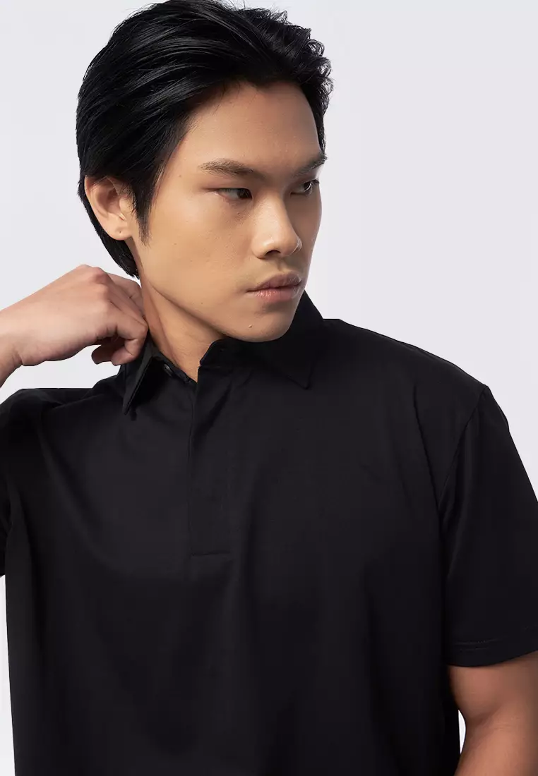 Jual Executive Regular Fit Short Sleeve Polo Shirt Original 2024