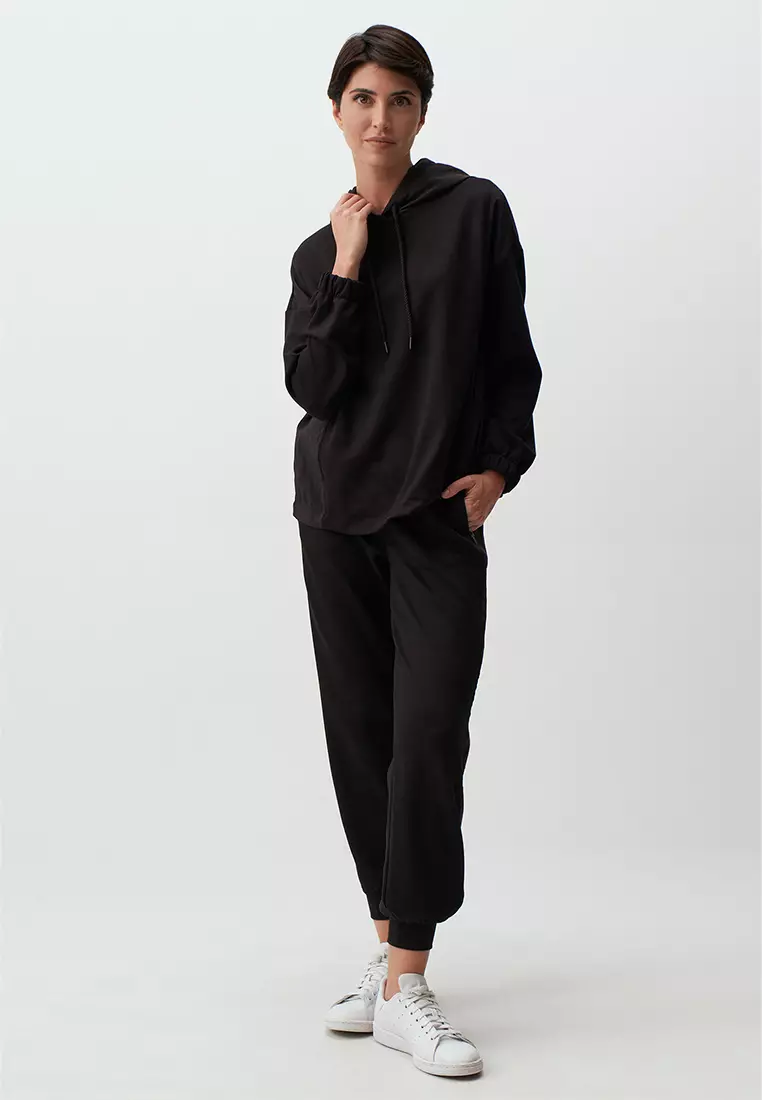 Buy Jimmy Key Jimmy Key Black Hooded Long Sleeve Sweatshirt 2025 Online ...