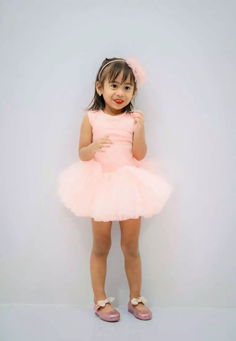 Buy Little Ela Samantha Basic Peach Kids 2025 Online | ZALORA Philippines