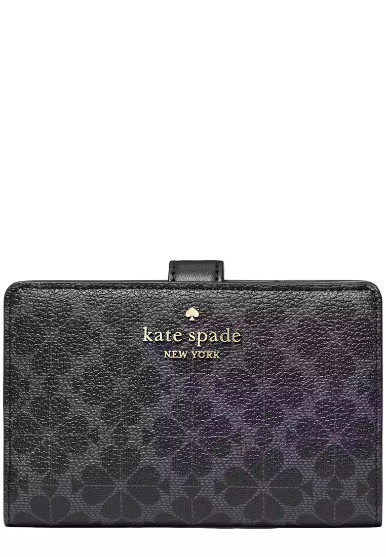 Buy Kate Spade Spade Flower Medium Bifold Wallet - Black KG488 2026 ...