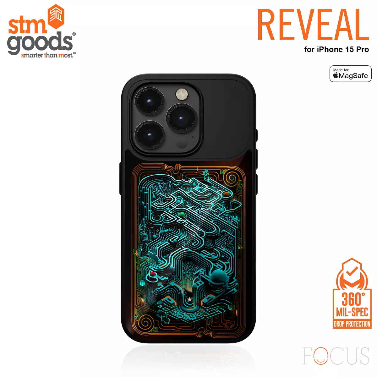 Jual STM Casing iPhone 15 Pro STM Focus Reveal Case with MagSafe - Warm ...