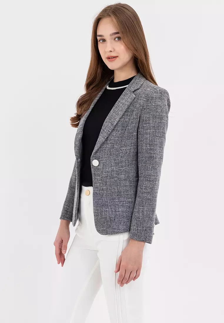 Buy Well Suited Premium Textured Suit Blazer 2026 Online | ZALORA ...