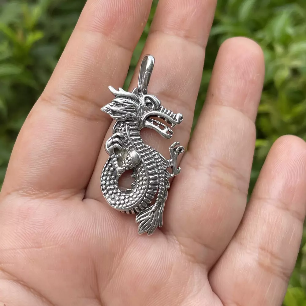 Jual Kusuma Silver Liontin Pendant Perak Silver Bali Asli 925 Ukir Naga ...