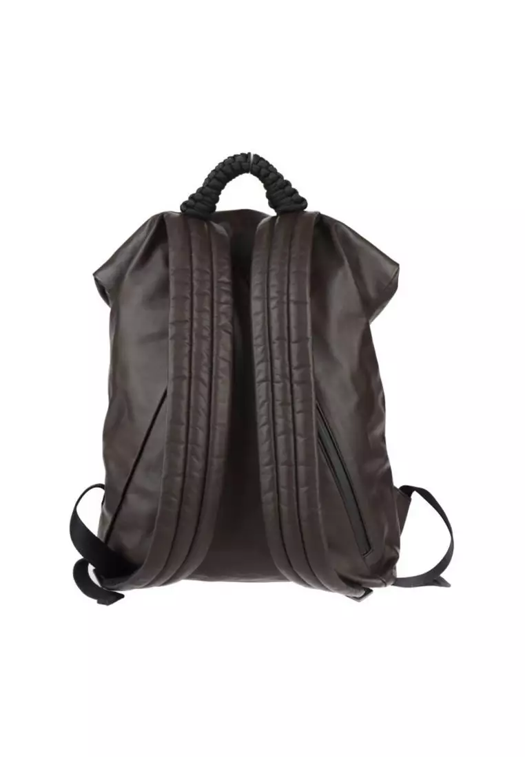 Buy Bottega Veneta Pre-Loved Bottega Veneta Brown Leather Backpack 2025 ...