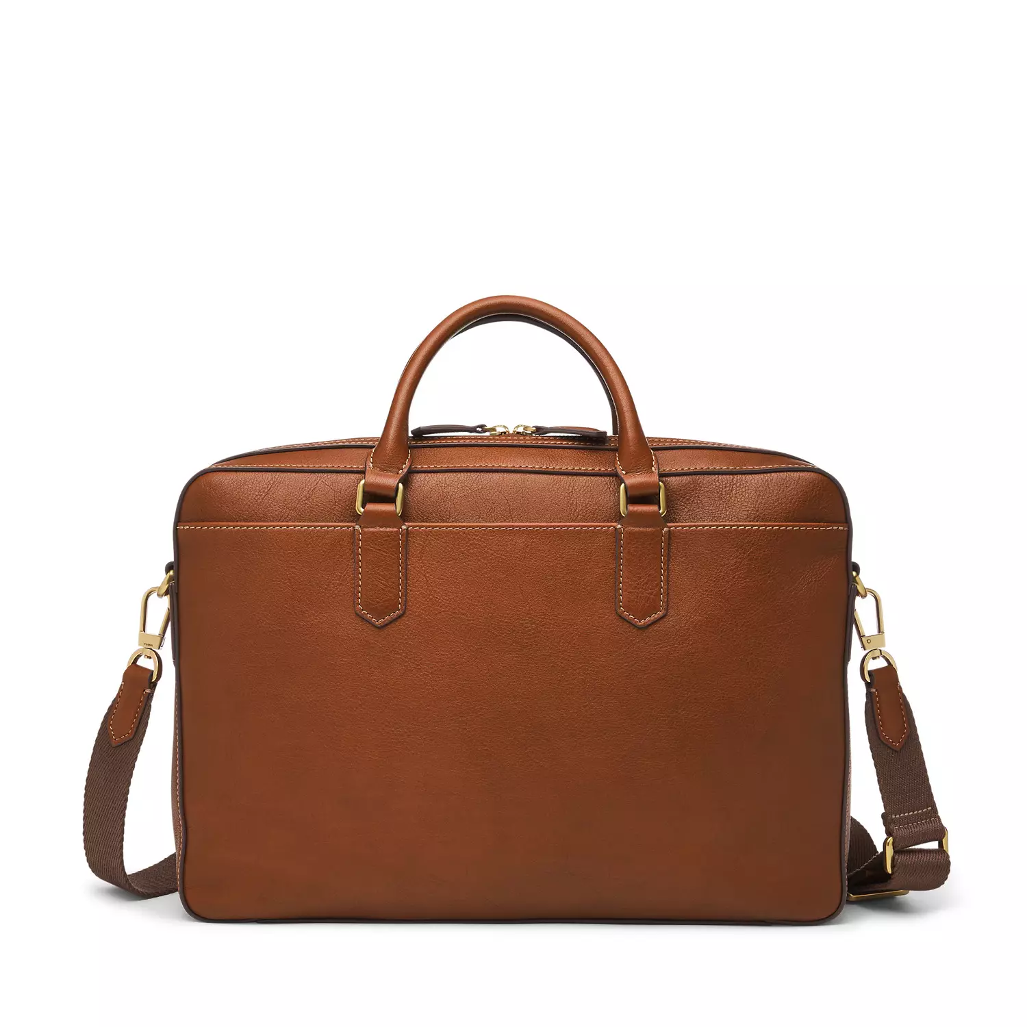 Jual Fossil Fossil Asher Leather Briefcase Medium Brown Tas Pria ...