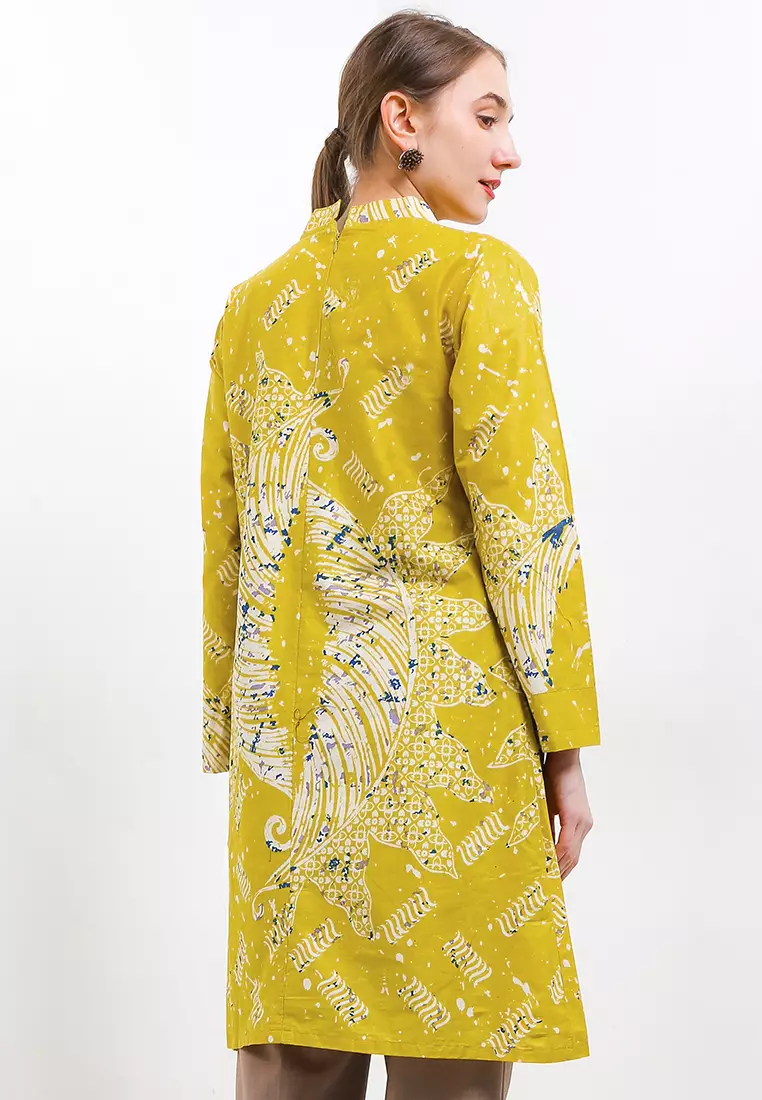 Jual Batik Tibodunyo Blarak Tunik Batik Premium Wanita Casual Modern ...
