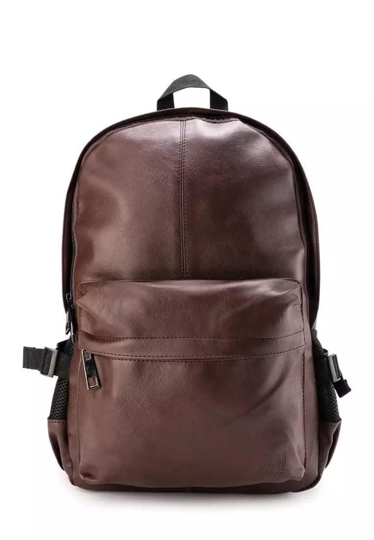 Jual Urban State Distressed Leather Mesh Backpack Original 2024 ...