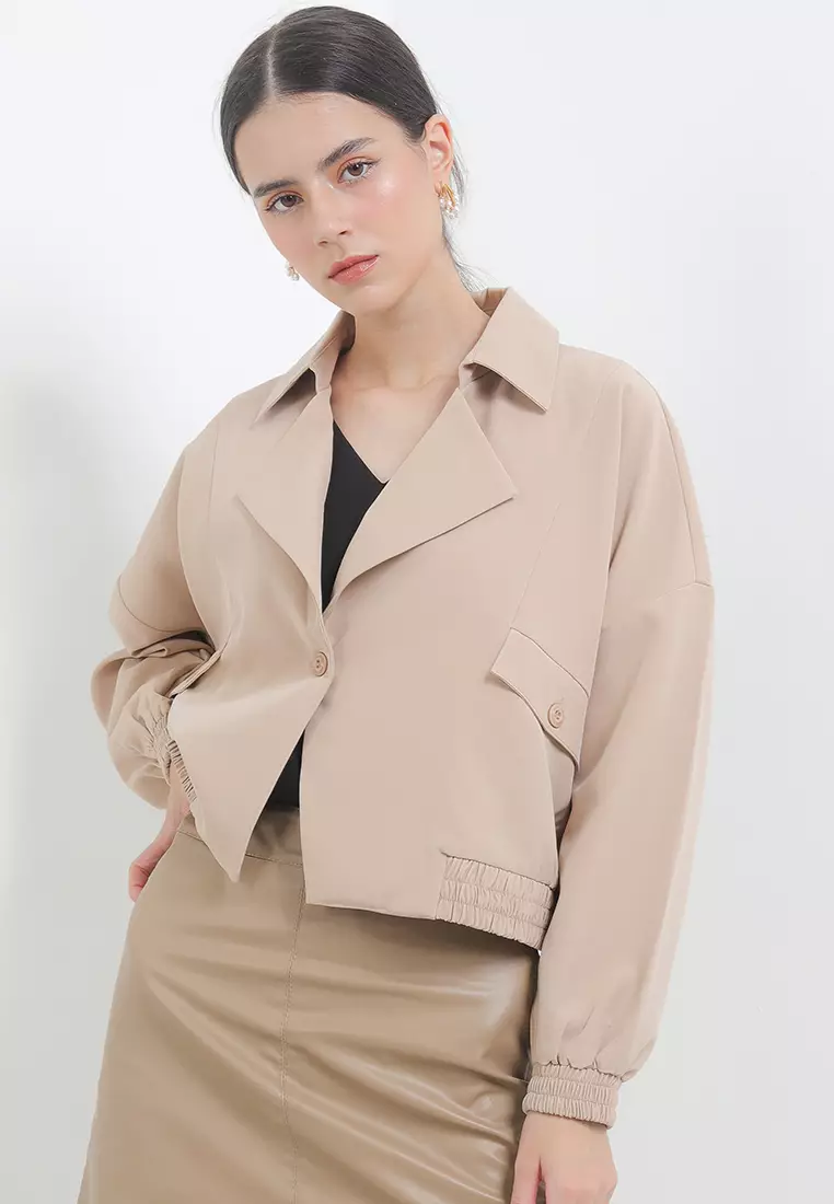 Jual WHITE|MODE Zylvechia Jackets Original 2025 | ZALORA Indonesia