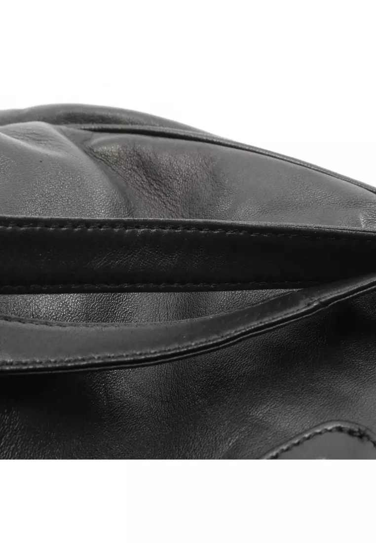 LOEWE Pre-Loved LOEWE Anagram Backpack rucksack leather black 2025 ...