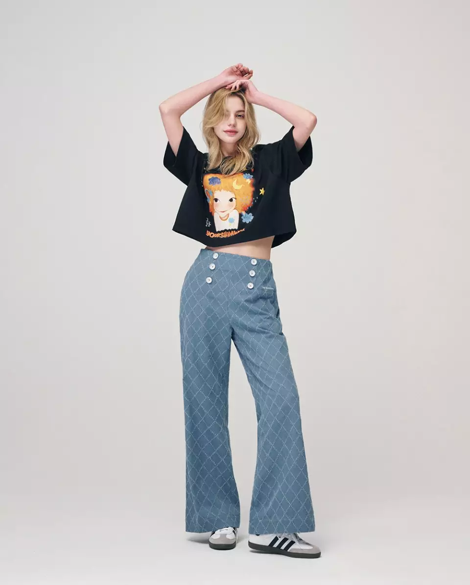 Jual Youk Shim Won Dreaming Semi Crop T-Shirt F Sunny Original 2026 ...