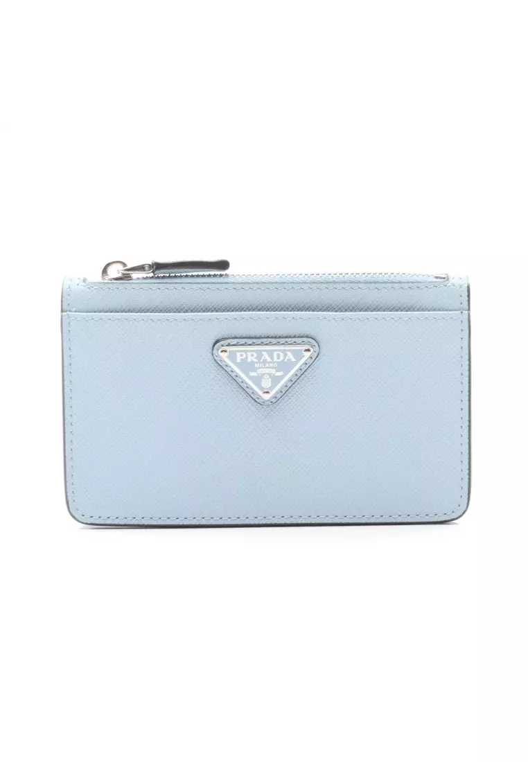 Buy Prada Pre-Loved Prada SAFFIANO TRIANGLE card case coin purse ...